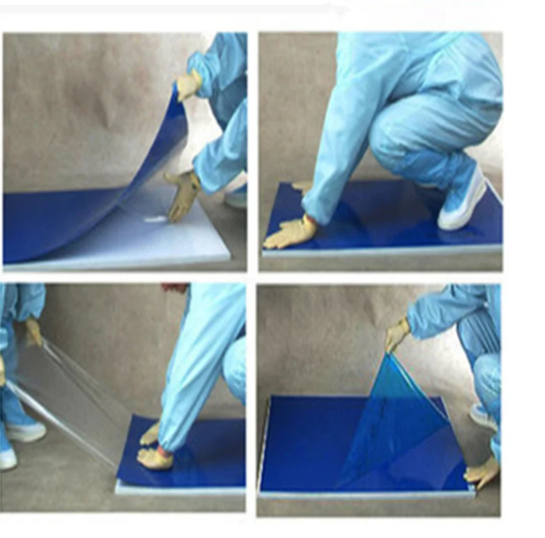 Dustproof Antistatic Peeling Sticky Pads Laboratory Disposable Blue ...