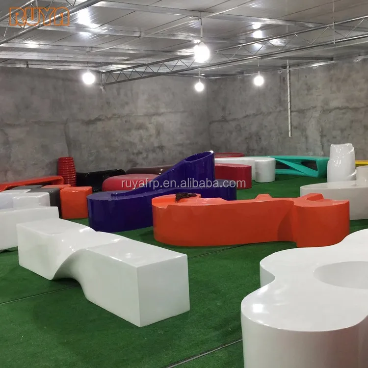 Fibreglass Modular Seating - Stylish & Durable Outdoor Benches