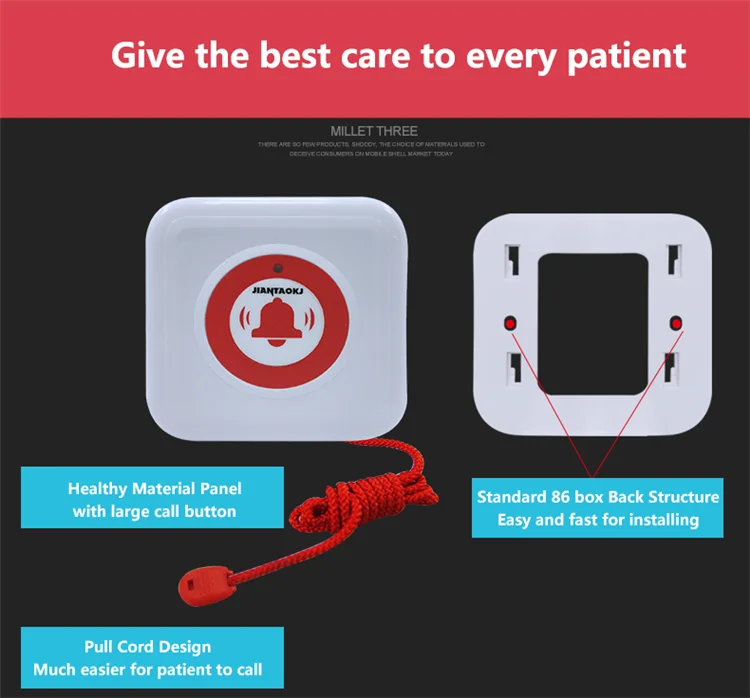 Length Customize Wireless Nurse Call Systems Pull Cord - Buy Nurse Call ...