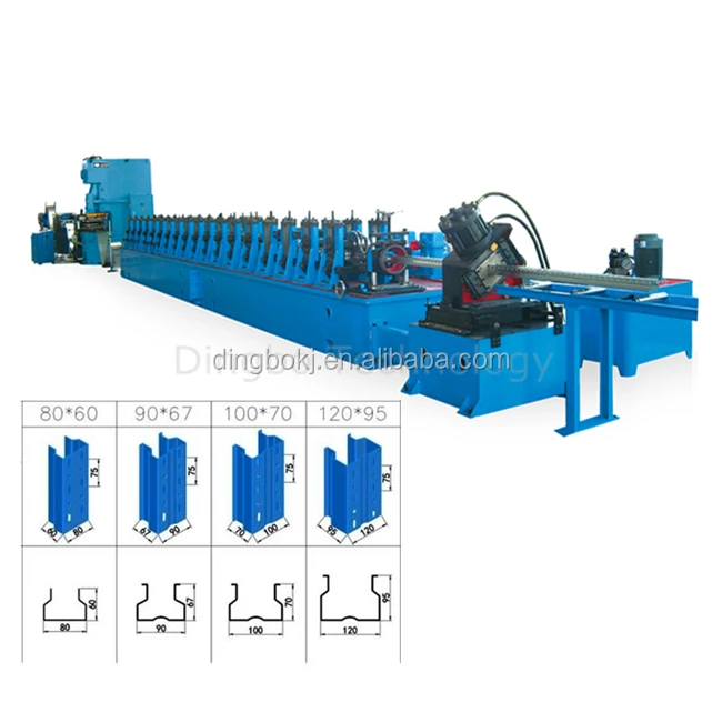 Customized Storage Rack Upright Beam Stiffener Roll Forming Machine