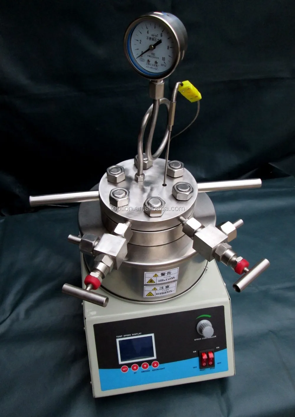 High Temperature High Pressure Reactor with Magnetic Stirrer