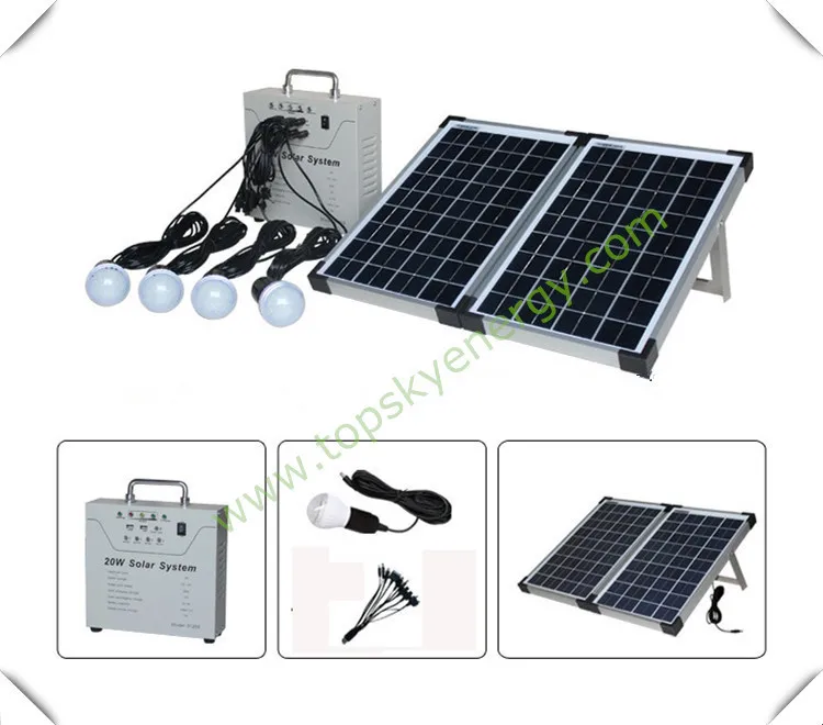 Solar Home Lighting Kits Solar Lantern 20w Portable Plug And Play Solar ...
