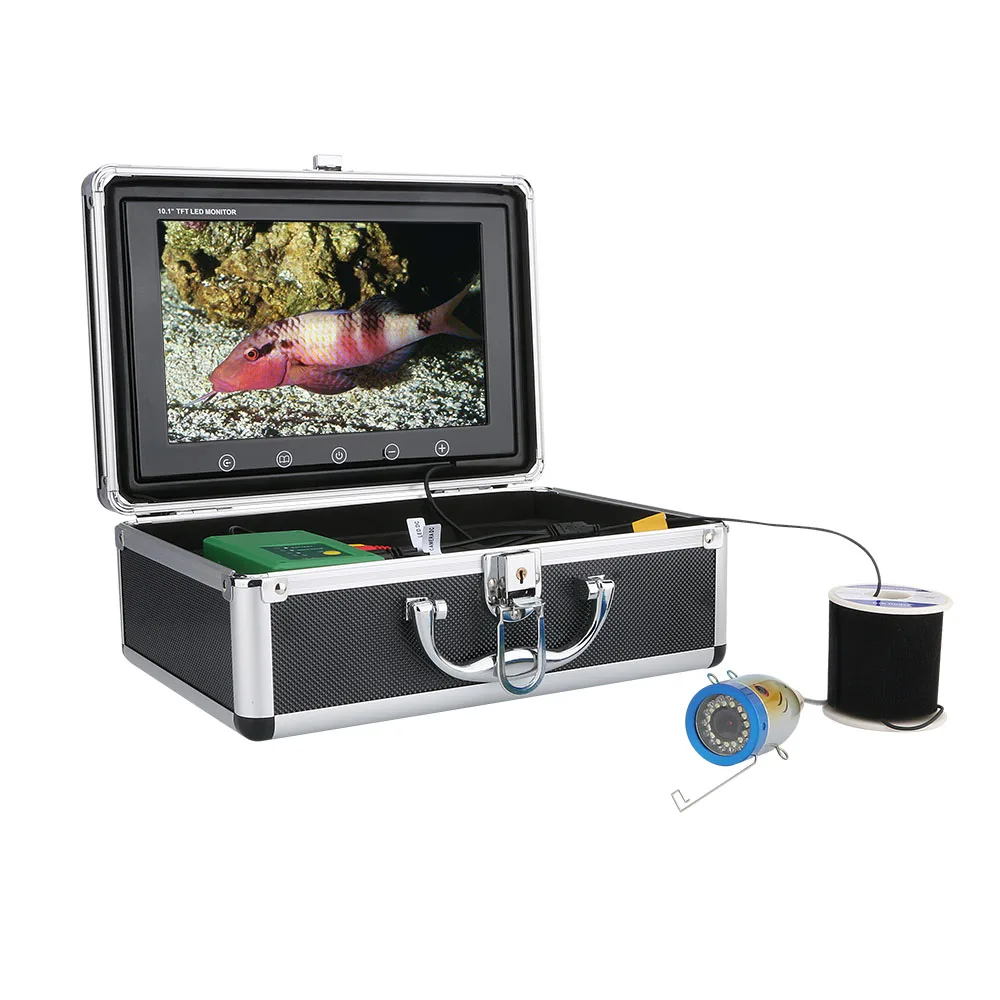 9 Inch 50m 1000tvl Fish Finder Underwater Fishing Camera 15pcs White ...