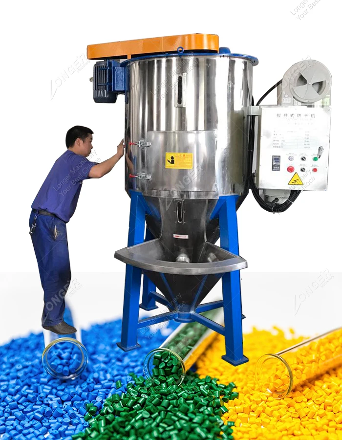 Plastic Granules Drying Machine Rice Seeds Dryer For Plastic Flakes ...