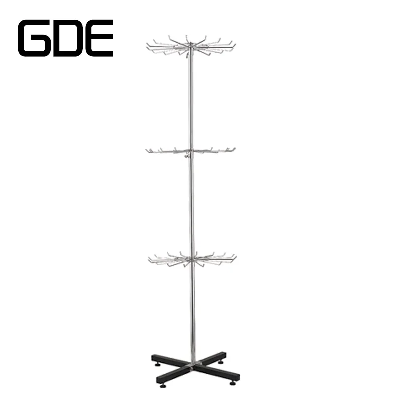 Metal Rotating Jewelry Display Stand With 3 Tiers - Buy Jewelry Display ...