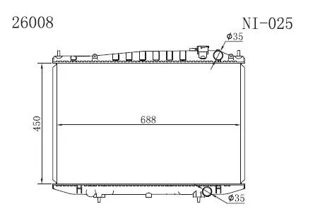 Auto Spare Parts Car For Aluminum Radiator For Nissen Auto Engine ...
