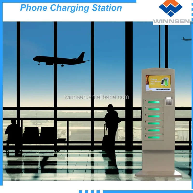 Airport Use Wifi Access Solar Powered Mobile Phone Charger Vending ...