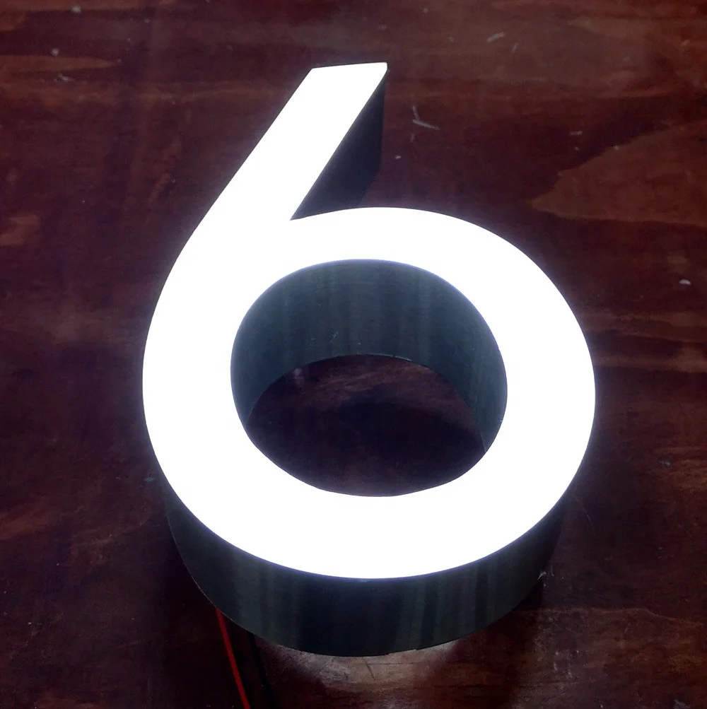Illuminated Display Laser Cut Acrylic Led House Numbers Letters - Buy ...