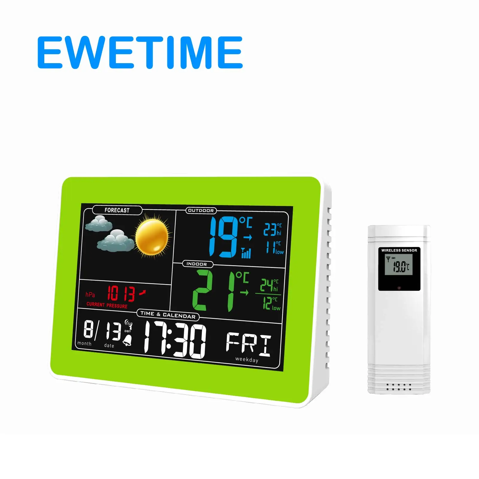 433mhz Digital Wireless Weather Station With Outdoor Sensor For ...
