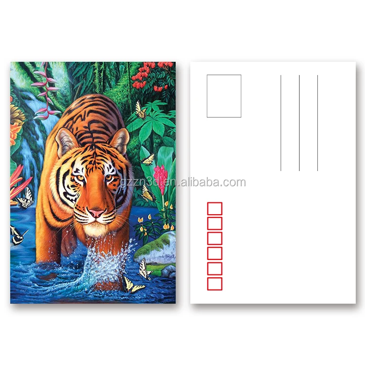 Souvenir Gift 3d Lenticular Card With Customized Logo / Lenticular ...