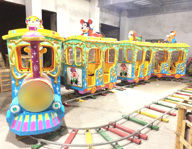 Outdoor and Indoor Electric Train for Shopping Mall Track Closed ...