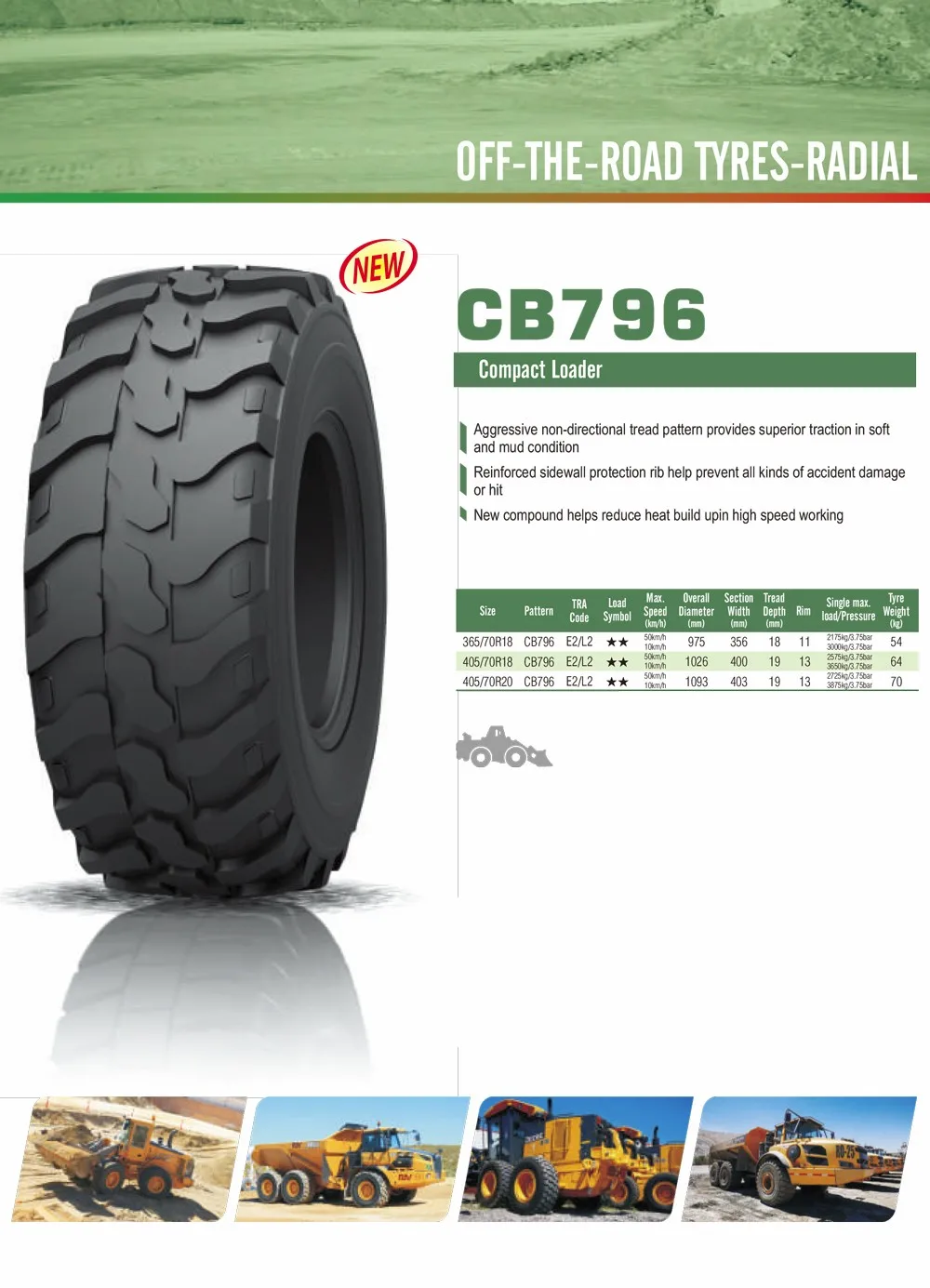 Westlake Goodride Cb796 365/70r18 405/70r18 405/70r20 E2 L2 Compact ...