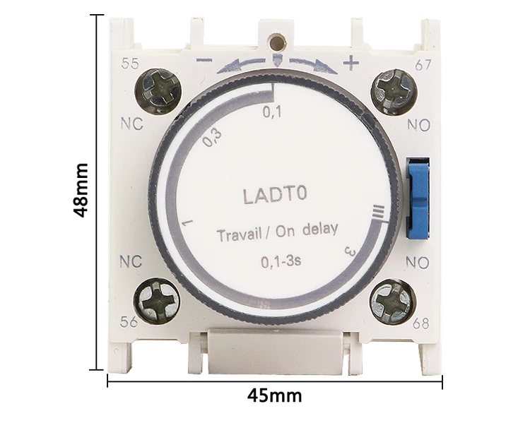 LADT0 0.1-3S zaman gecikmesi blok elektrik gecikmesi LA-DT0 kontaktör ...
