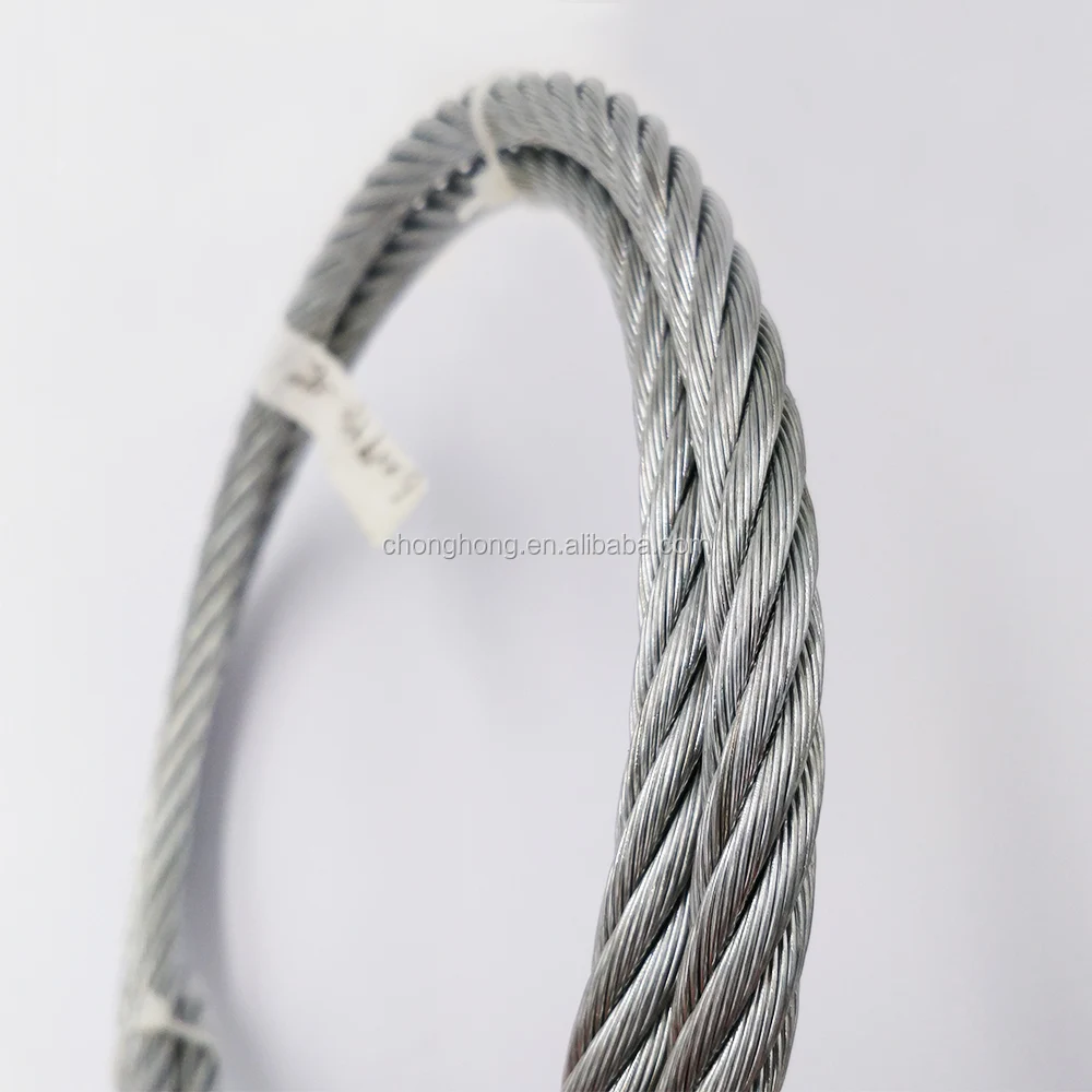6mm to 32mm Galvanized Steel Wire Rope - 6x19s+fc