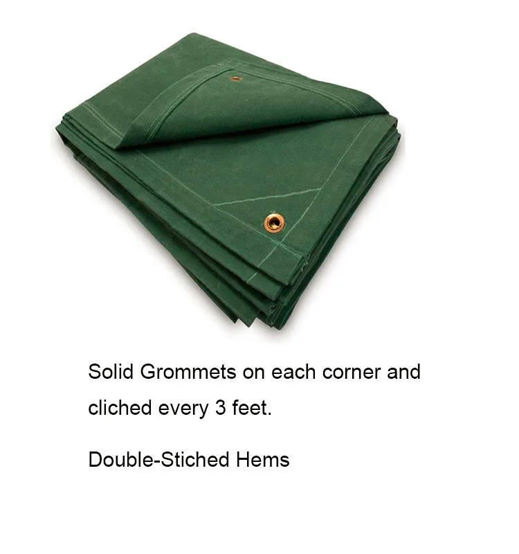 Ripstop Strong Canvas Tarp 8' X 10' 21oz Tarpaulin Camping Trailer ...