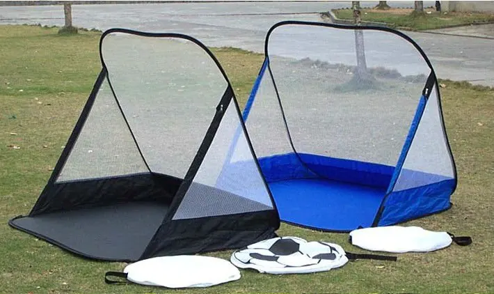 5.6x4.6x5.6 Feet Portable Futsal Soccer Goal Foldable Pop Up Football ...