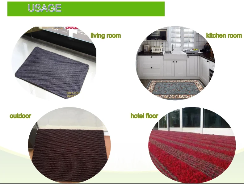 High Quality Durable Plastic Mesh Carpet Anti Slip Pvc Floor Mat - Buy ...