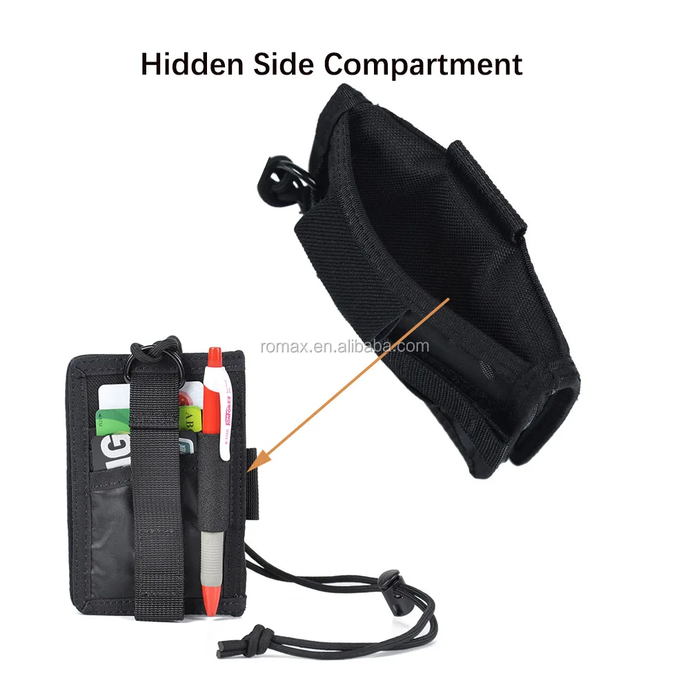 Tactical ID Card Holder Nylon Mens Wallet Adjustable Neck Lanyard Key ...