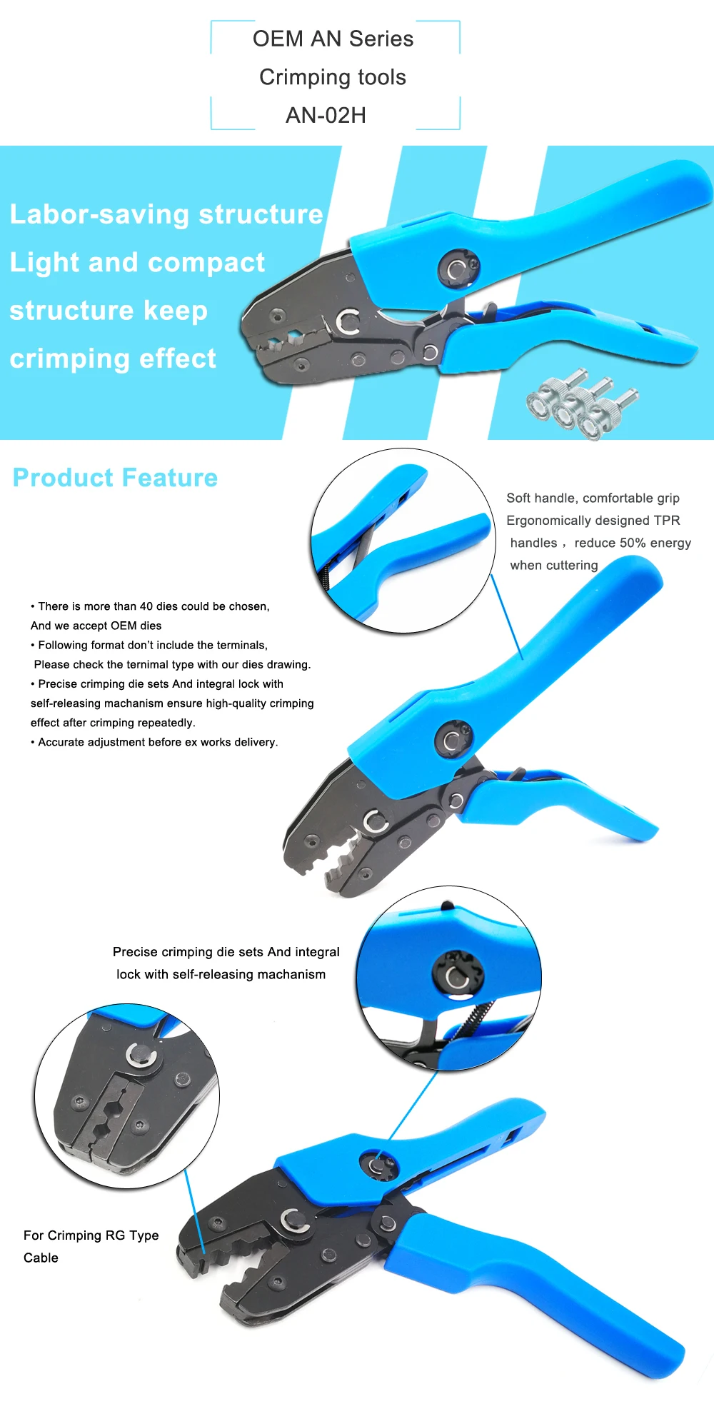 Rg58 Coaxial Cable Crimping Tool Highquality Mechanical An Series ...