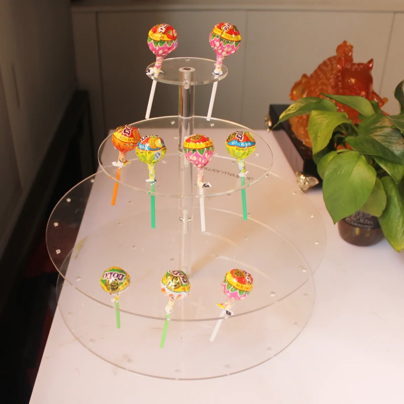 High End Acrylic Cake Pop Lollipop Clear Transparent Display Stand ...