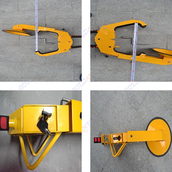 Manual Wheel Lock / Safe Car Wheel Clamp / Car Tyre Security Lock Gat ...