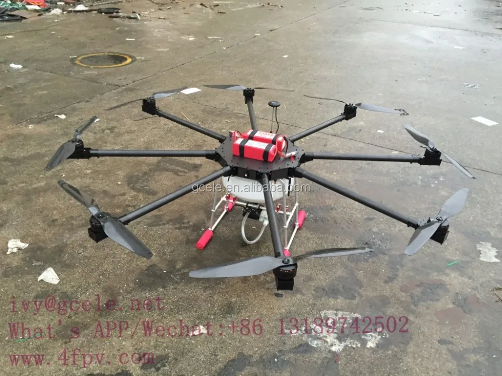 8 Rotors Octocopter Drones Octocopter Agricultural Drones 10kg Uav For ...