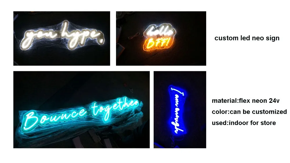 Electronic Lighted Letters Custom Acrylic Neon Led Signs - Buy Custom ...