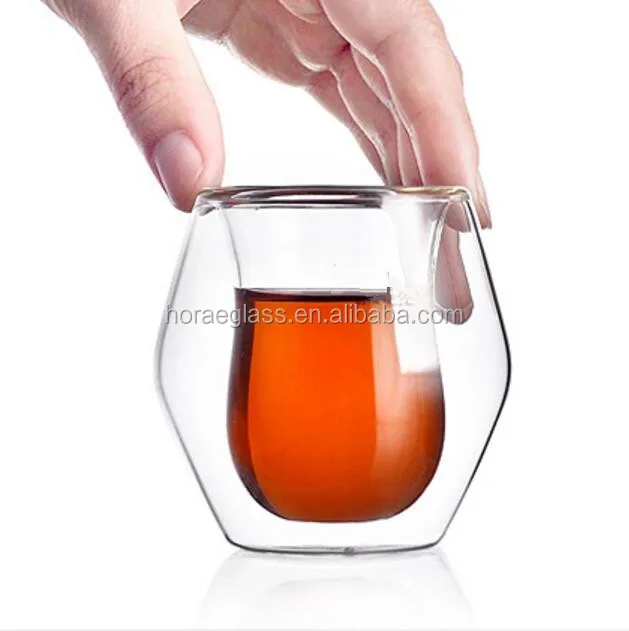 Chinese Manufacture Double Layer Glass Cup And Double Wall Glass Tea ...
