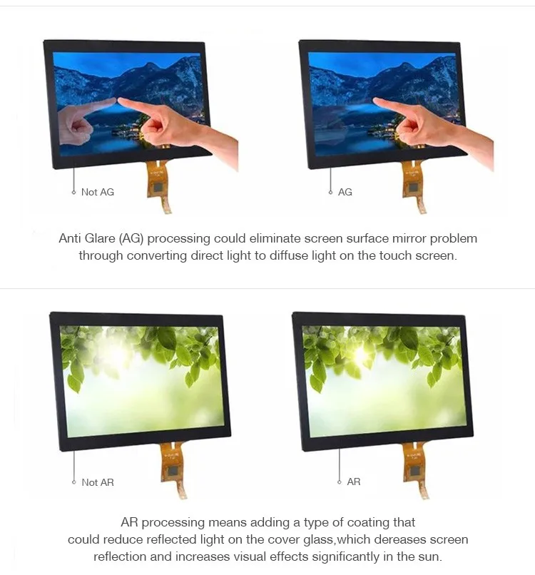 Black Color Focaltech Ft5316 Controller 7 Inch Capacitive Touch Screen ...