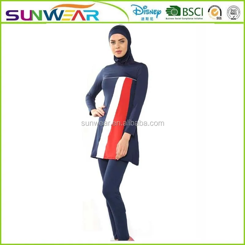 Middle East Women Moslem Swimwear Women Islamic Swimming Roba Full ...