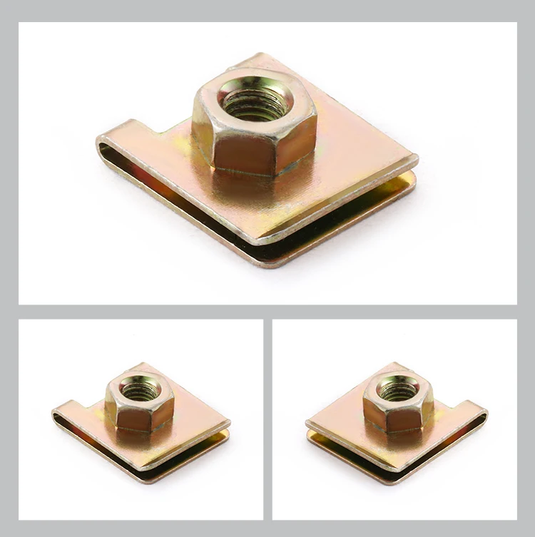 Wholesale 65mn Galvanized U Shaped Steel Clamping Clip Nut