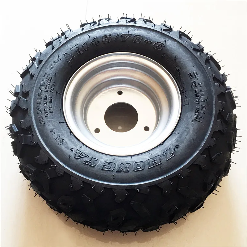 Atv 145/70-6 Tire 50cc 90cc 6 Inch Rim Atv Go Kart Tires With Wheels ...