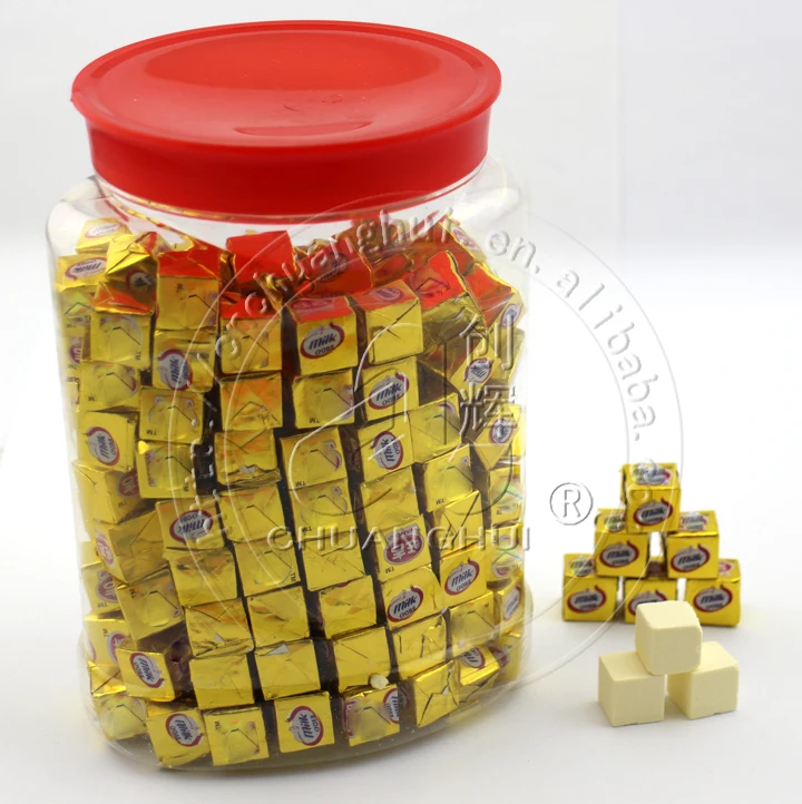 200pcs Dry Tablet Milk Candy Cube In Jar - Buy Milk Candy Cube,Tablet ...