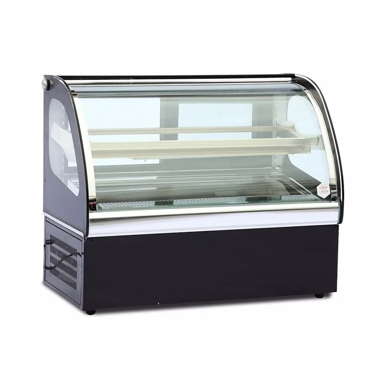 Commercial Upright Cake Display Refrigerator With Black Marble Base ...