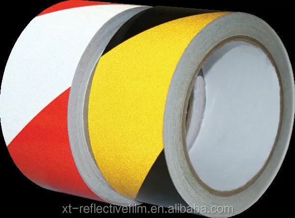 5m X 50mm Black/yellow Reflective Chevron Hazard Warning Tape Sticky ...