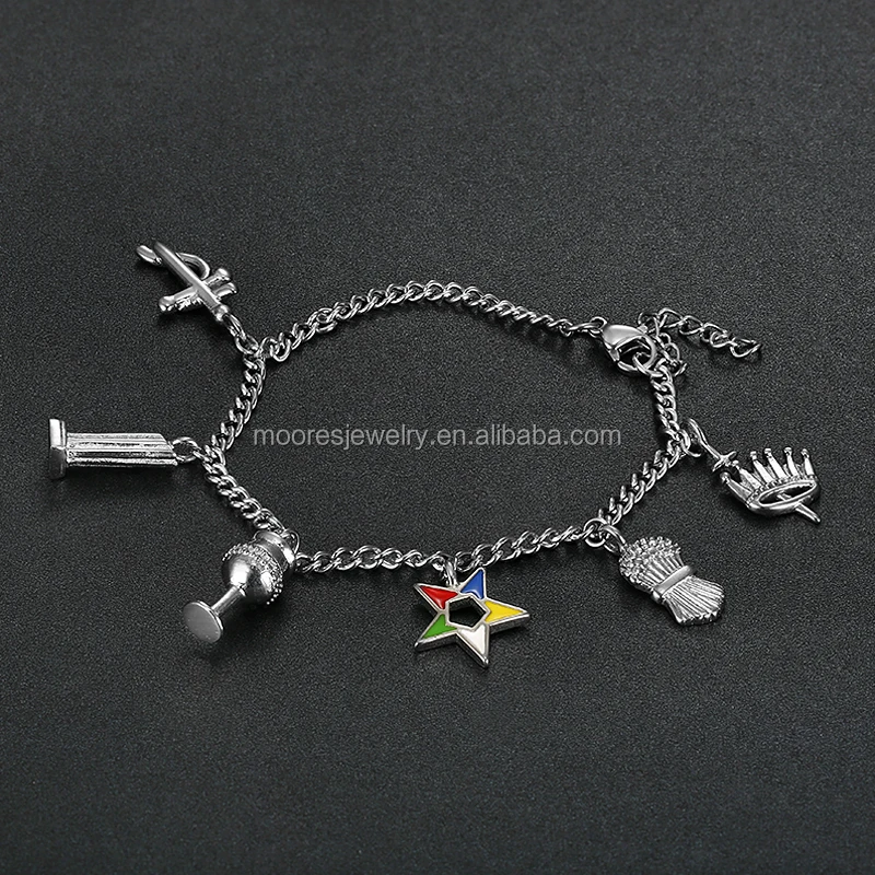 New Fashion 316l Stainless Steel Silver Oes Charms Bracelets The Order ...