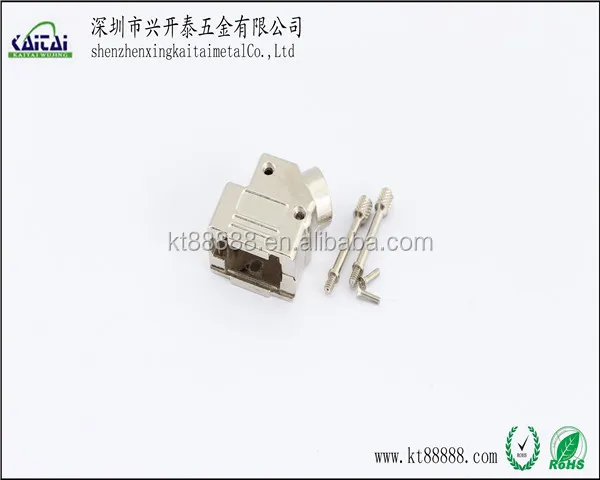 D-sub Db9p Metal Hood Db9 Metal Shell 45degree 9p Dust Cove - Buy Db9p ...