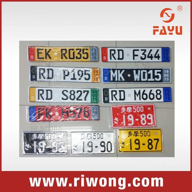 Car Vehicle Number Plate Making Press Printing Machine