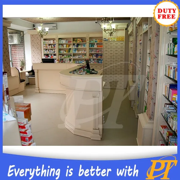 Wooden Pharmacy Shop Counter Design,Phamacy Counter Table For Sale ...