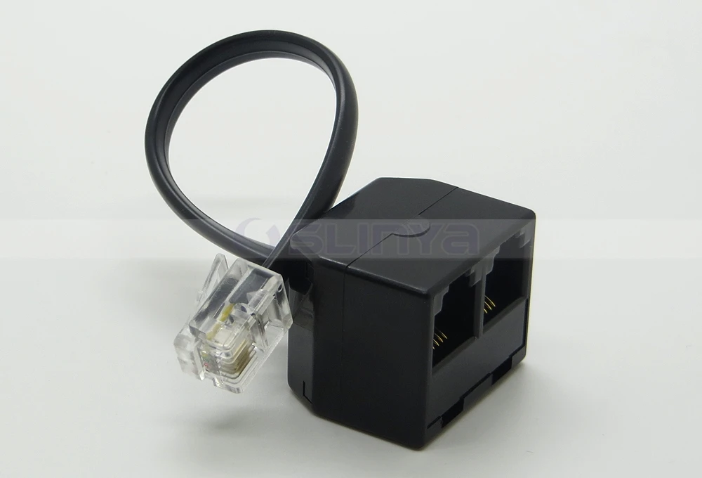 Rj11 Splitter 6p4c Telephone Wall Adapter And Separator For Landline ...