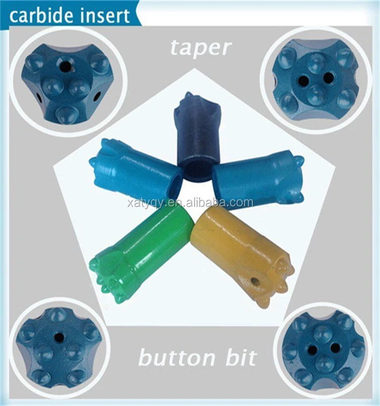 Tapered Button Bit 32mm 34mm 36mm 38mm 40mm For Sale - Buy Tapered ...