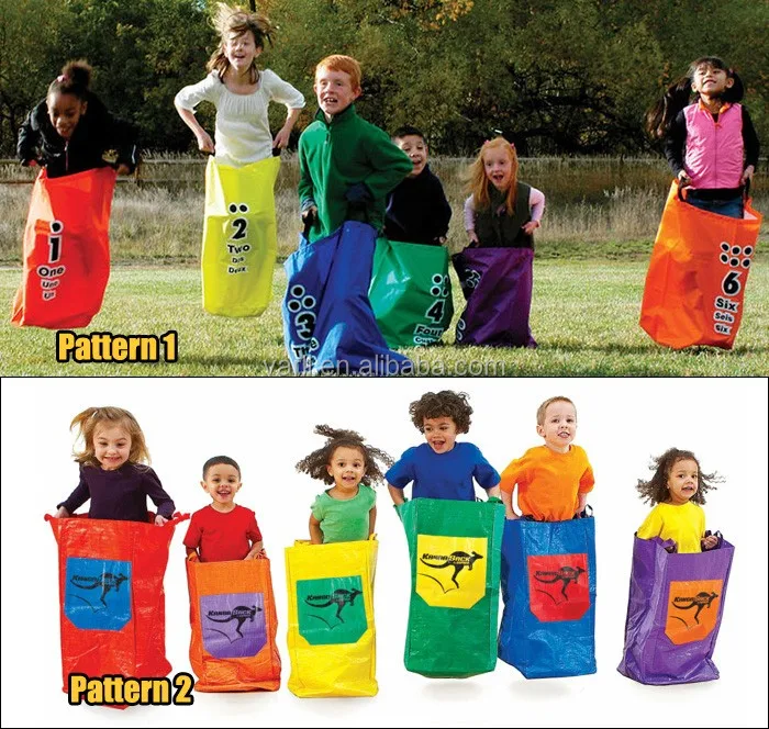 Children Game Kangaroo Jump Bag Educational Outdoor Kids Play Jump Sack ...