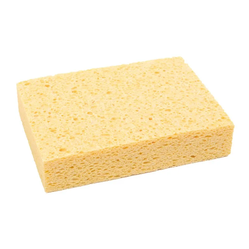 Yellow High Water Absorbent Rectangular Kitchen Clean Cellulose Sponge ...