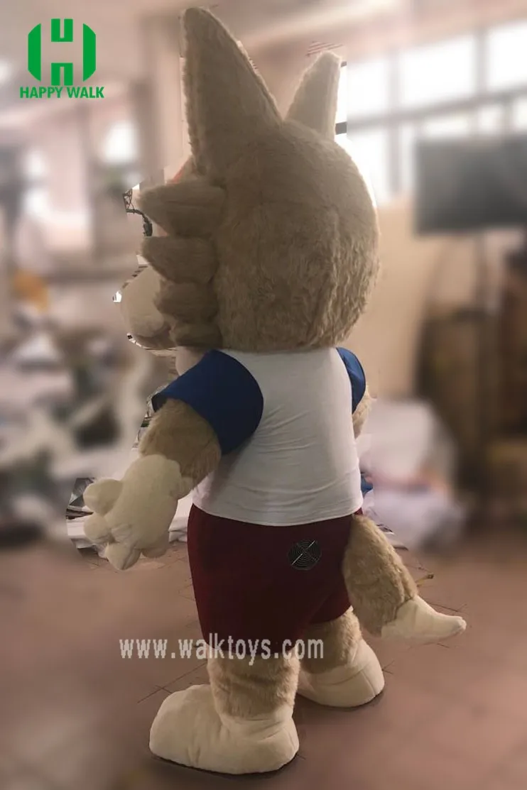 2m Height Wolf Mascot Costume 2018 World Cup Inflatable Mascot Costume ...