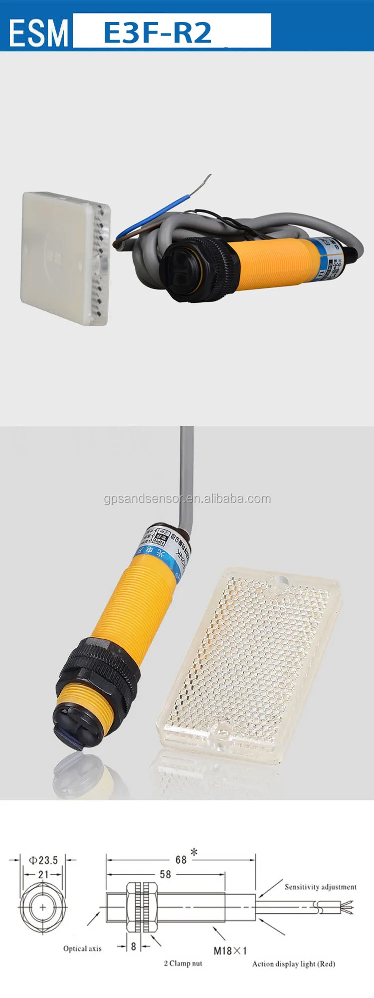 E3f R2n12 Npn No Nc Interruptor Fotoeléctrico De Sensor Buy Npn No