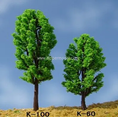 4~10cm Height Miniature Plastic Scale Model Tree For Architectural ...
