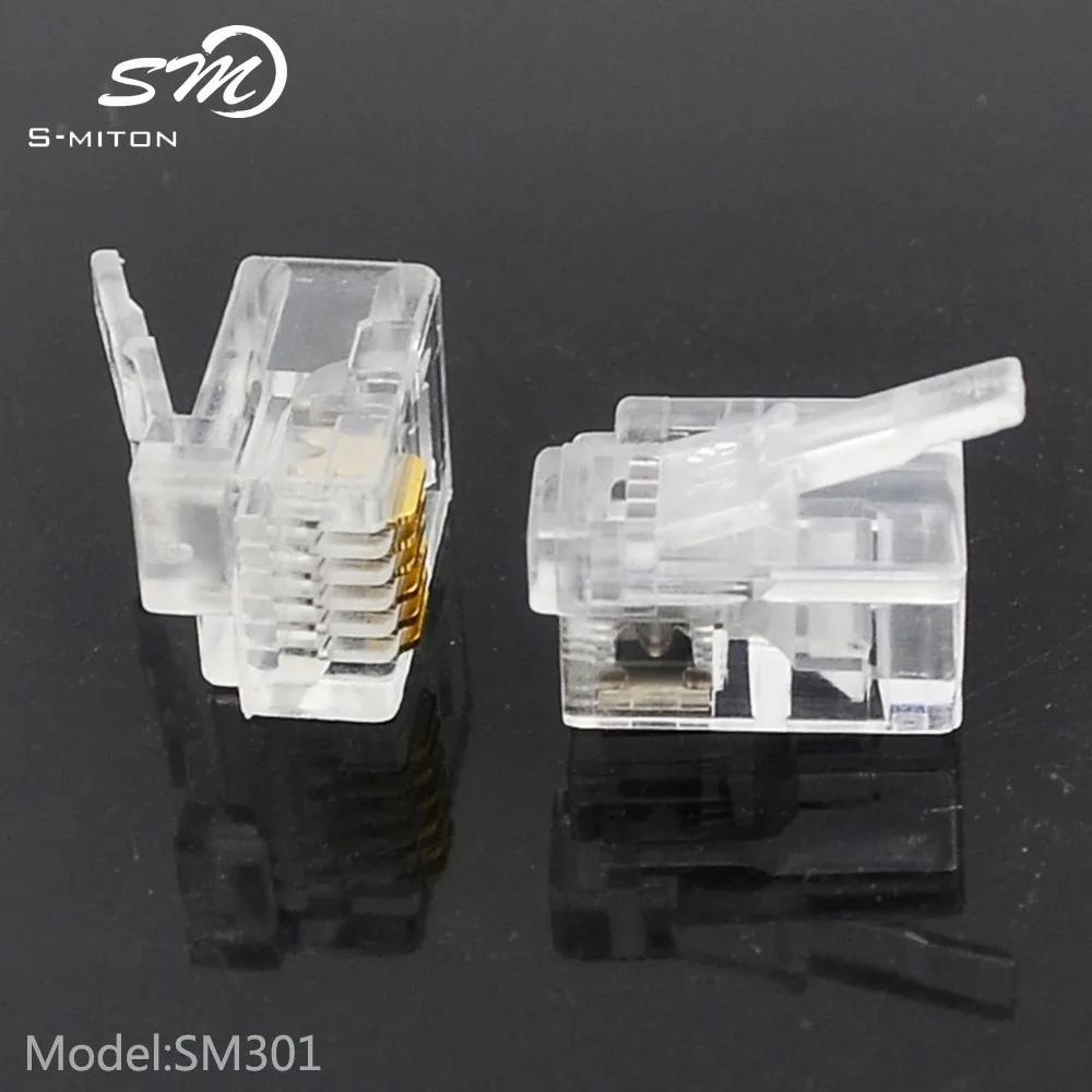 RJ12 6P6C Telephone Plug - Gold-Plated, Reliable, and Versatile