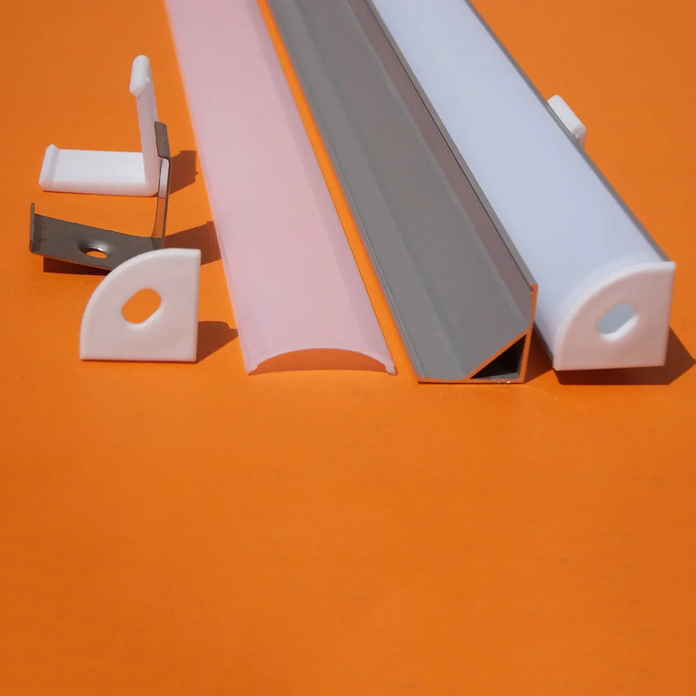 V Shape 6063 Aviation Triangle Led Strip Aluminum Profile For Led Light ...