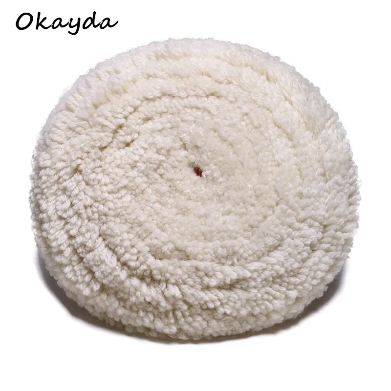 Double Sided Lambs Skin Wool Buffing Pad For Car - Buy Lambs Skin Wool ...