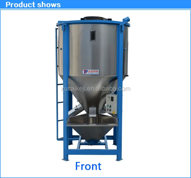 500kg Blender Vertical Pvc Mixing Machine Spiral Plastic Mixer With ...
